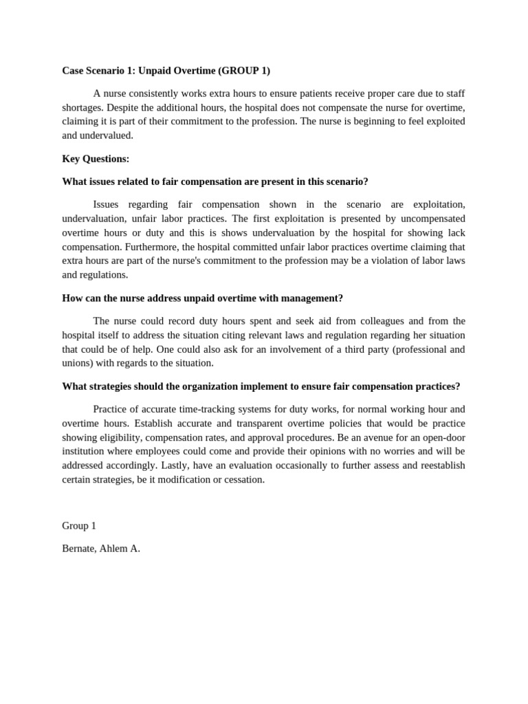 Case Scenario 1 WPS Office | PDF