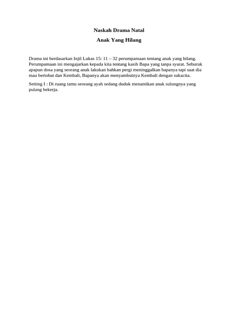 Naskah Drama Natal | PDF