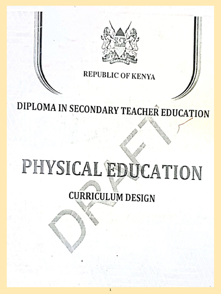 PE Design Year 1 and 2 | PDF