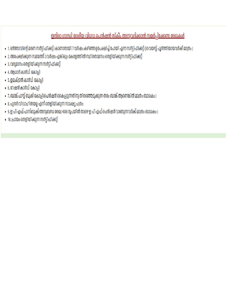 vidhava pension and financial assistance for unmarried girl | PDF