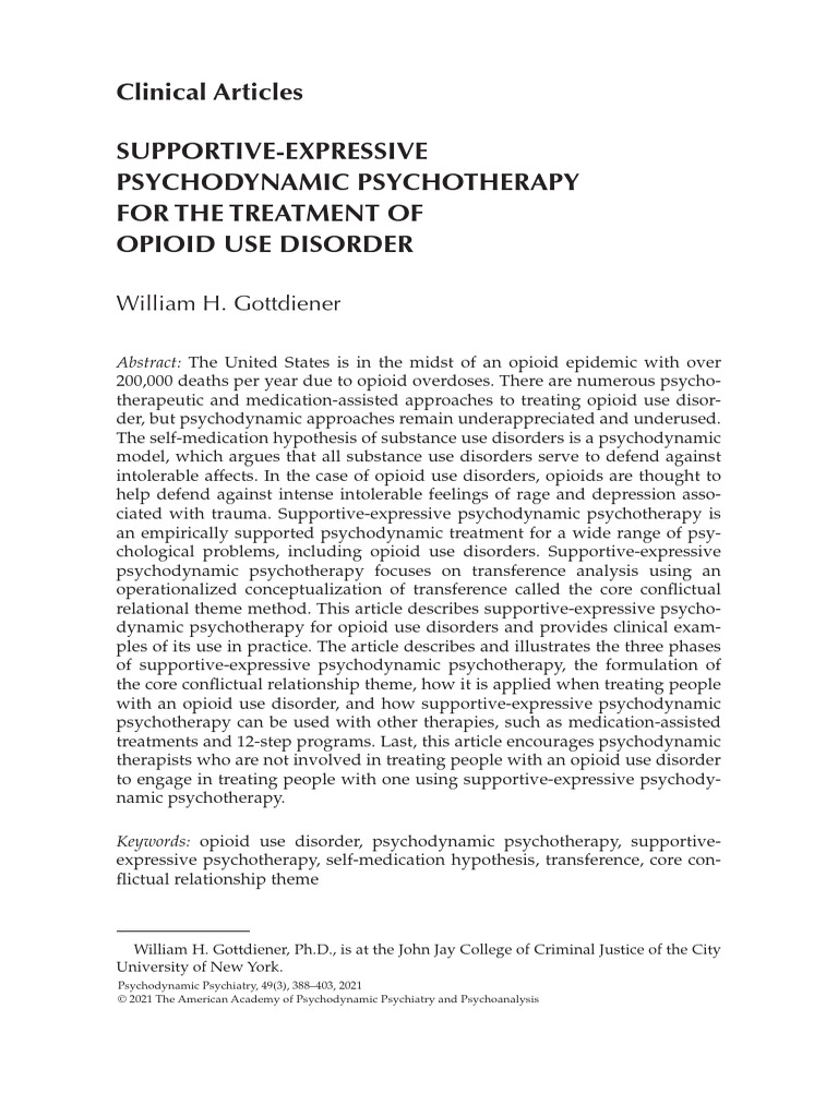 Supportive-Expressive-Psychodynamic-Psychotherapy-For-The-Treatment-Of ...