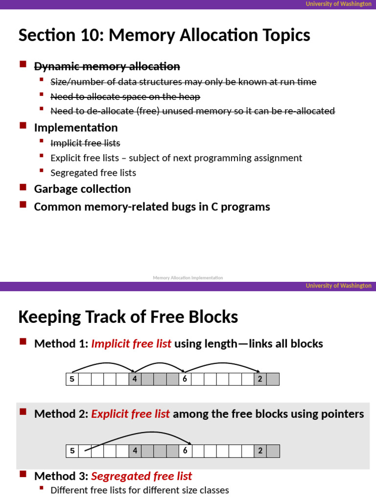 Lecture Slides 10 104-Memallocation-Explicit | PDF | Pointer (Computer ... Lecture Slides 10 104-Memallocation-Explicit | PDF | Pointer (Computer ...