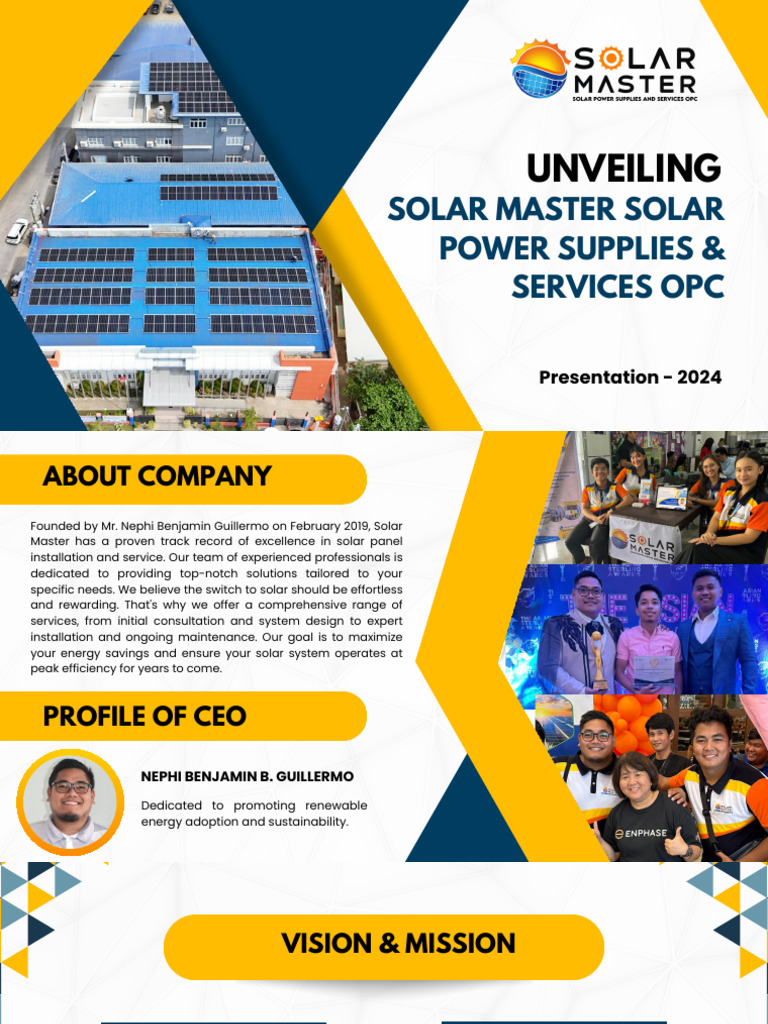 SolarMAster Presentation | PDF | Off The Grid | Solar Power
