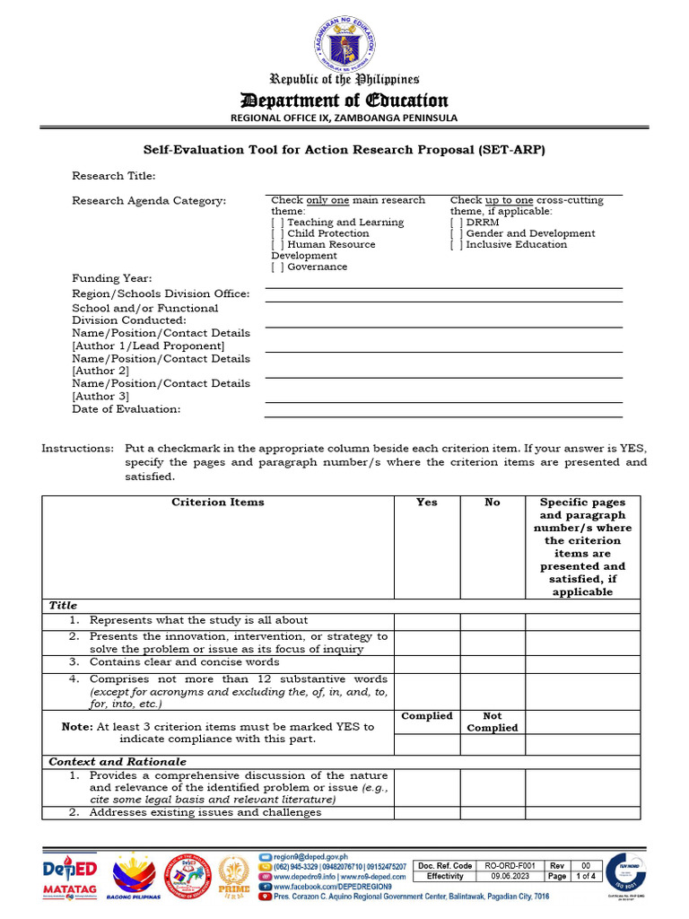 SET AR Proposal Validated | PDF | Survey Methodology | Methodology