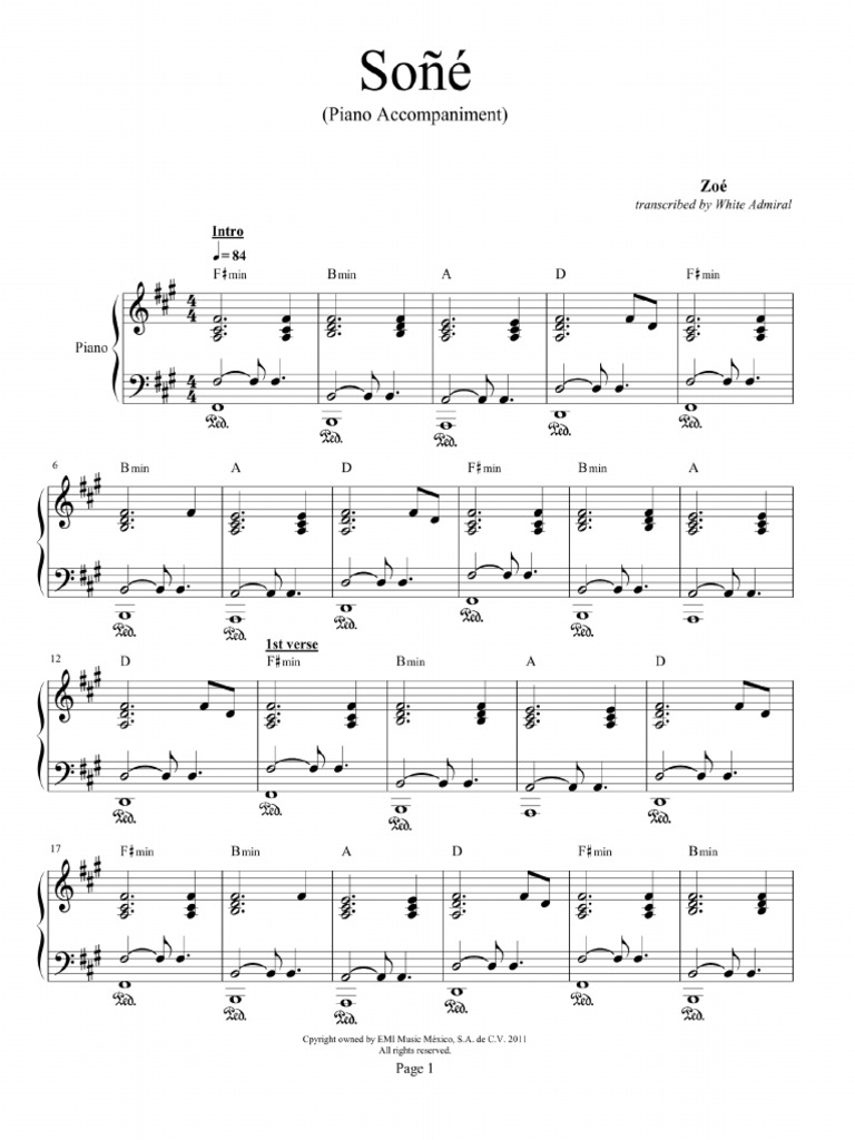 Soñé Zoe intro | PDF