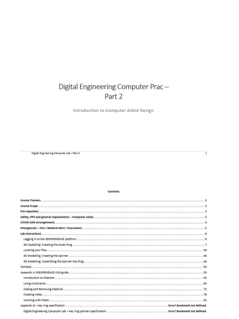 Digital Engineering Computer Prac - Part 2 v2 | PDF | 3 D Computer Graphics | Extrusion
