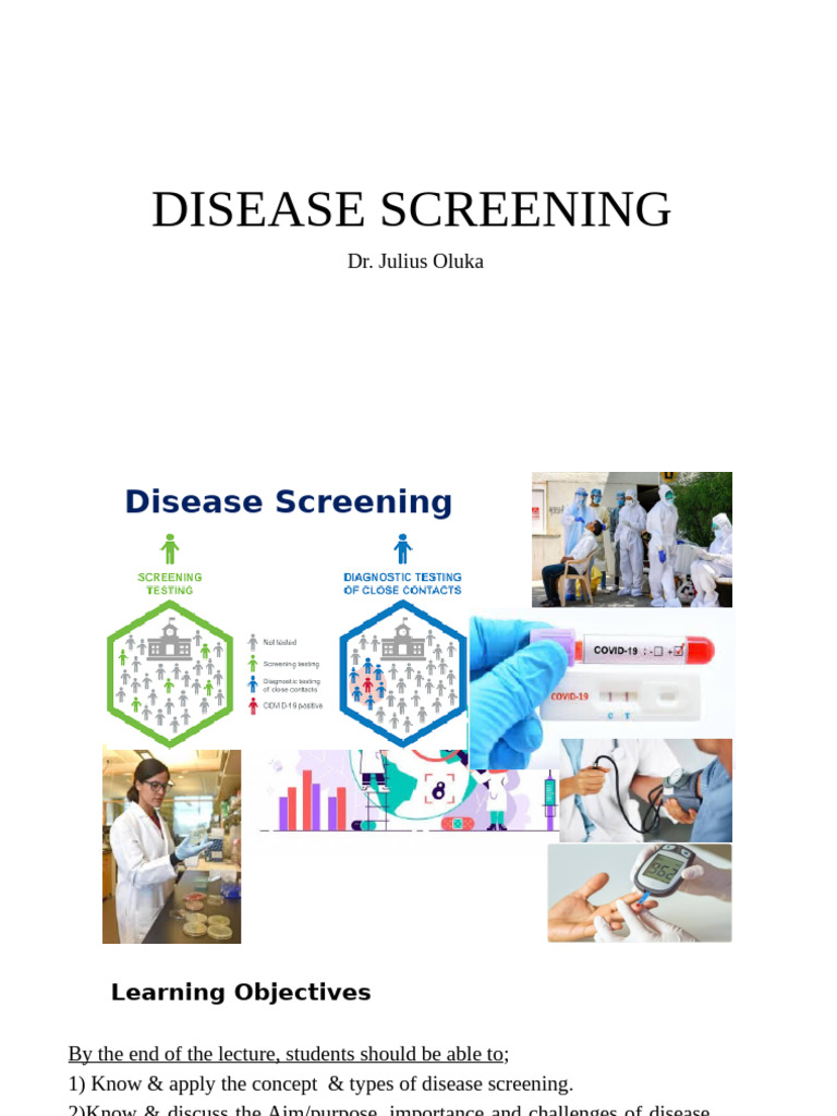 screening | PDF | Sensitivity And Specificity | Validity (Statistics)