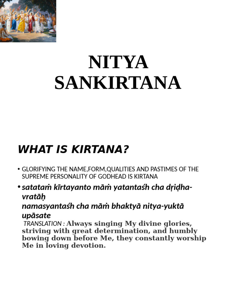 Nitya Sankirtana | PDF