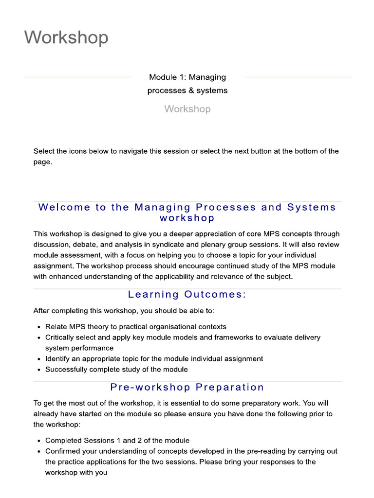 2 MPS - Workshop - Brief | PDF