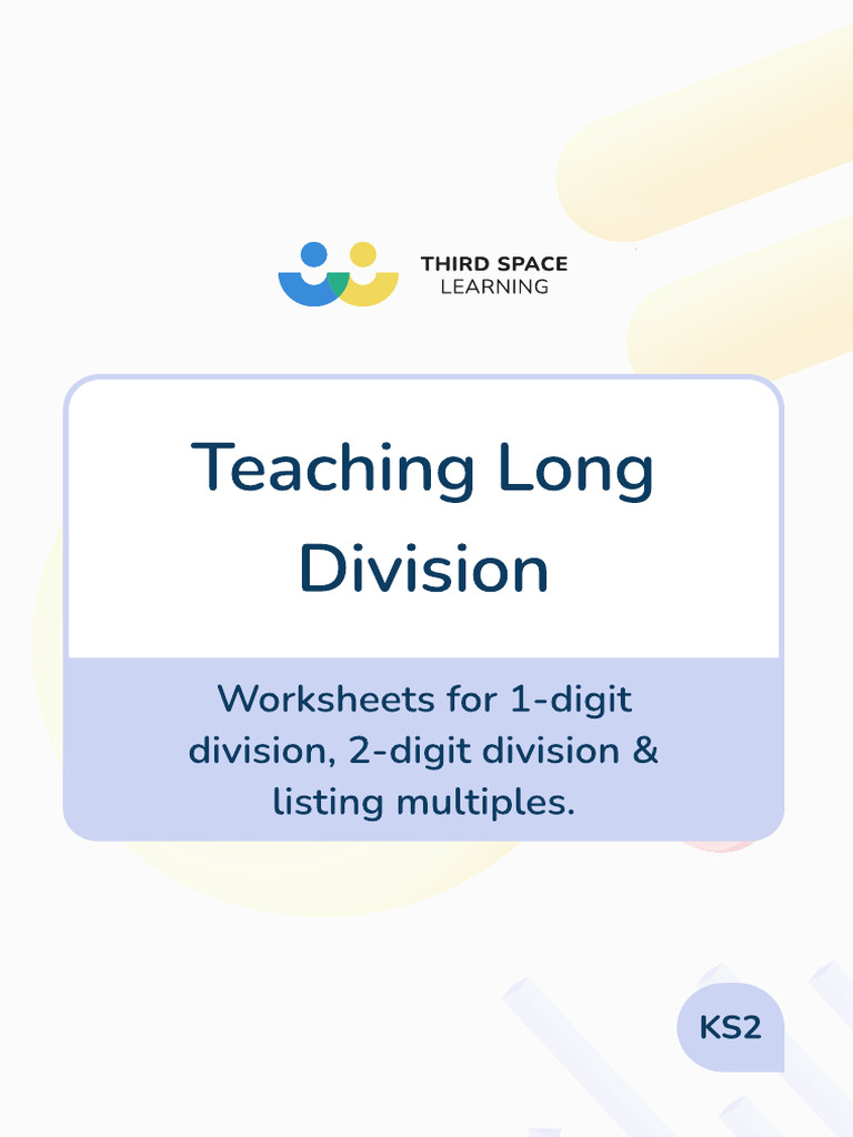 Teaching Long Division | PDF | Worksheet | Elementary Mathematics