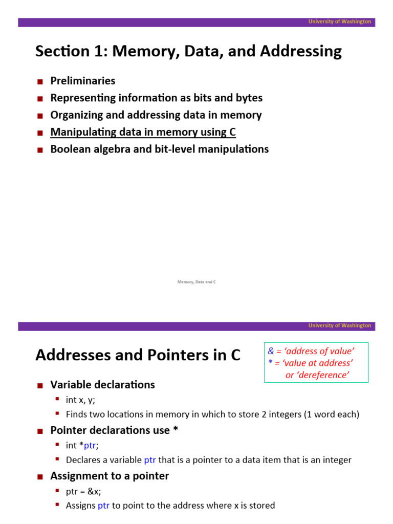 Lecture Slides 01 014 Dataandc Pdf Pointer Computer Programming Mathematical Logic