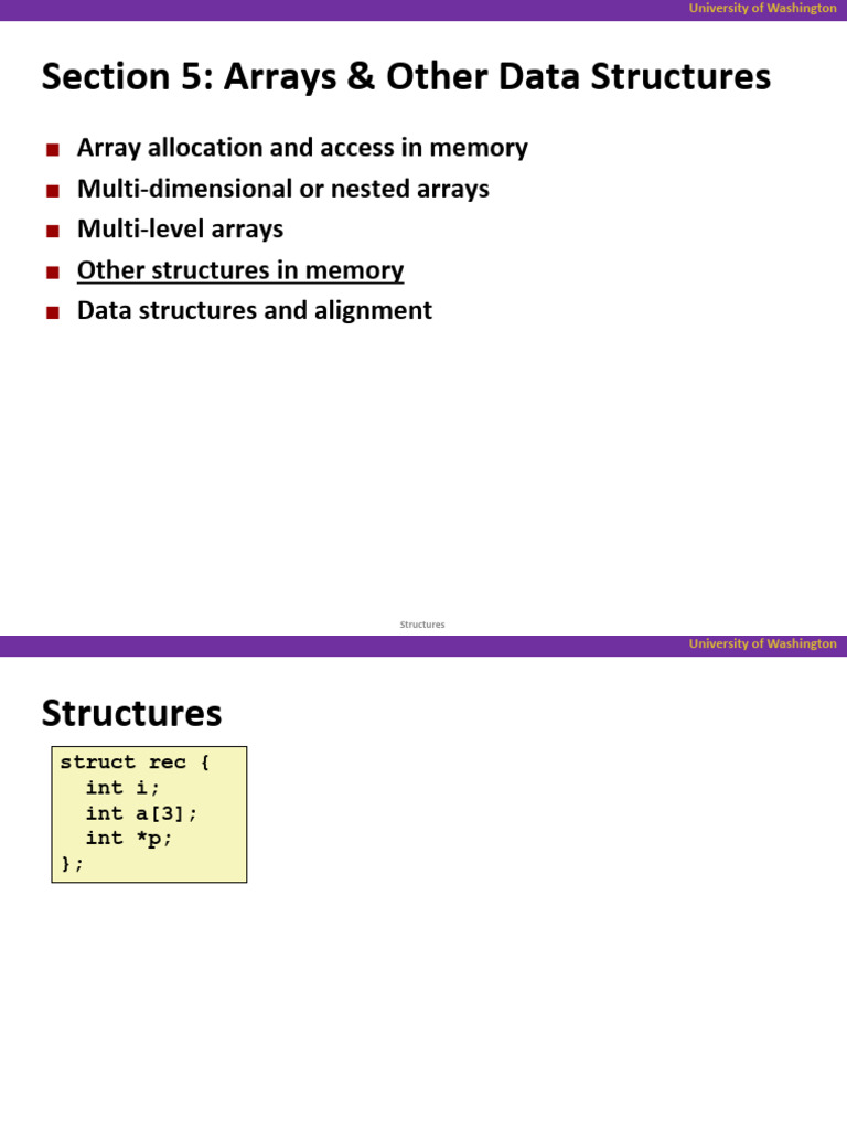 Lecture Slides 06 064-Structs | PDF | Pointer (Computer Programming) | Integer (Computer Science)