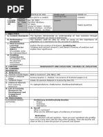 Semi-Detailed Lesson Plan in Science 10 | PDF | Biological Evolution ...