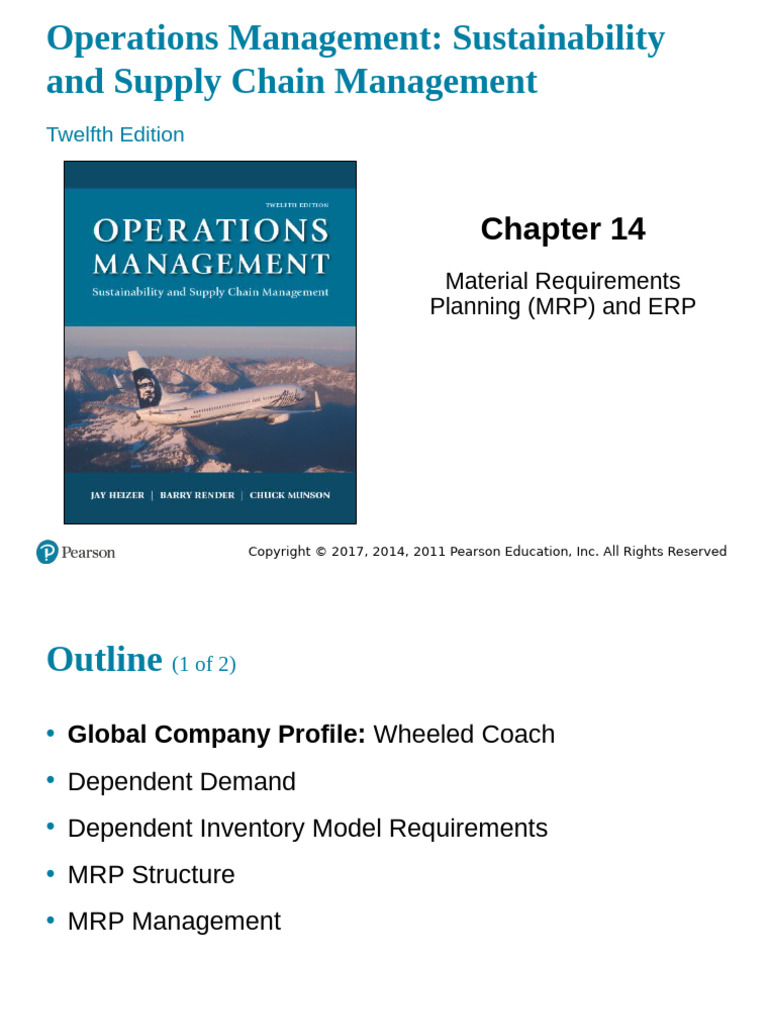 Ch014 Material Requirements Planning (MRP) and ERP | PDF | Enterprise ...