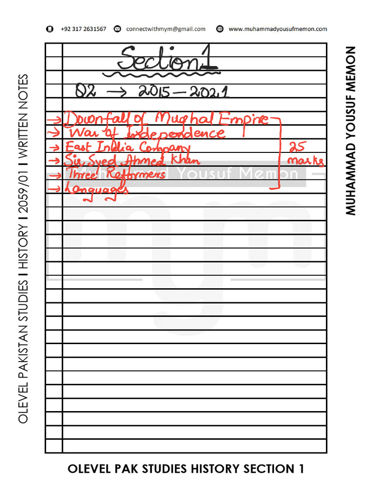 Section 1 Handwritten Notes | PDF | Nationalism | Asia
