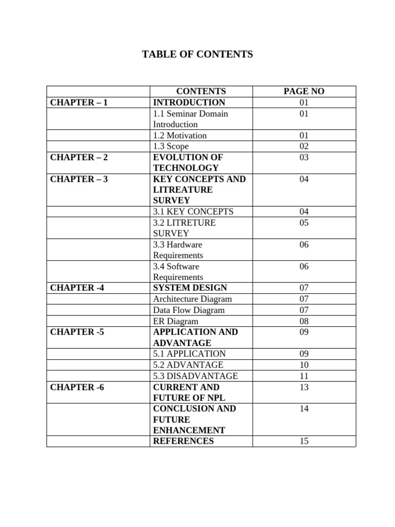 Table of Contents-Kgf | PDF