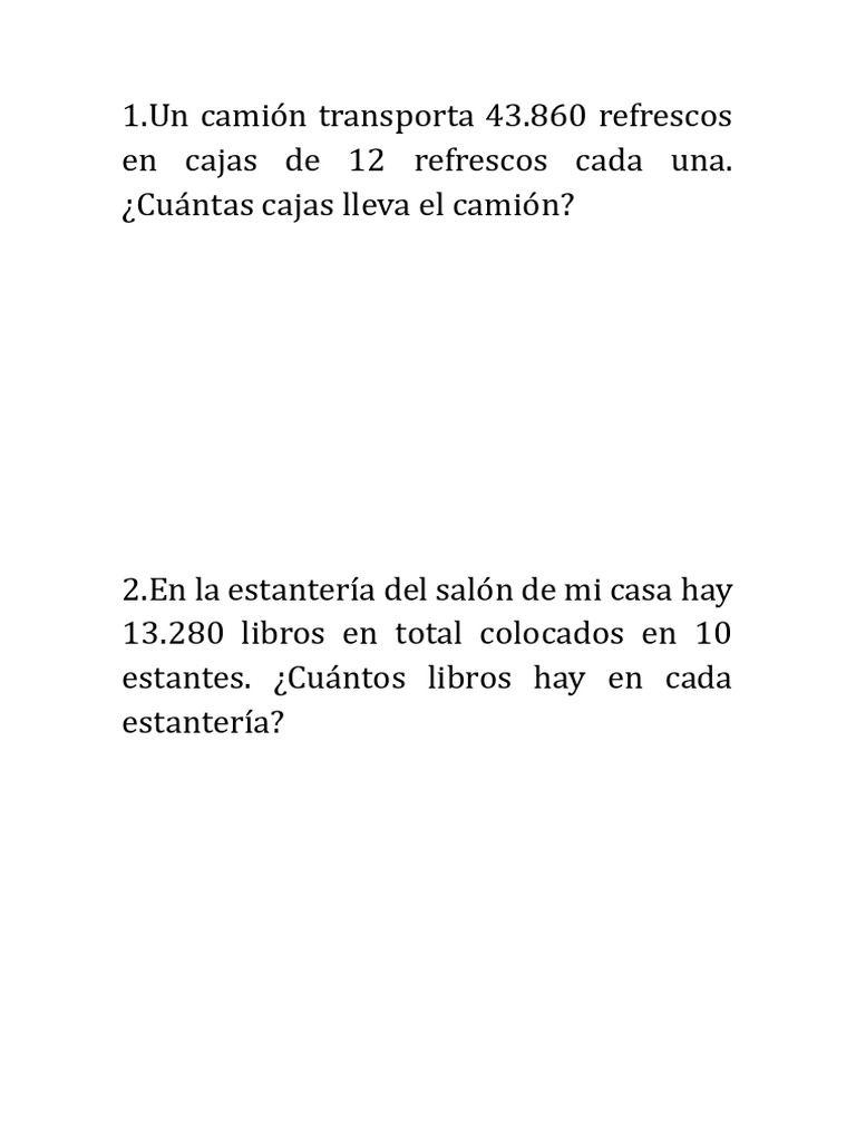 Problemas Divisiones | PDF