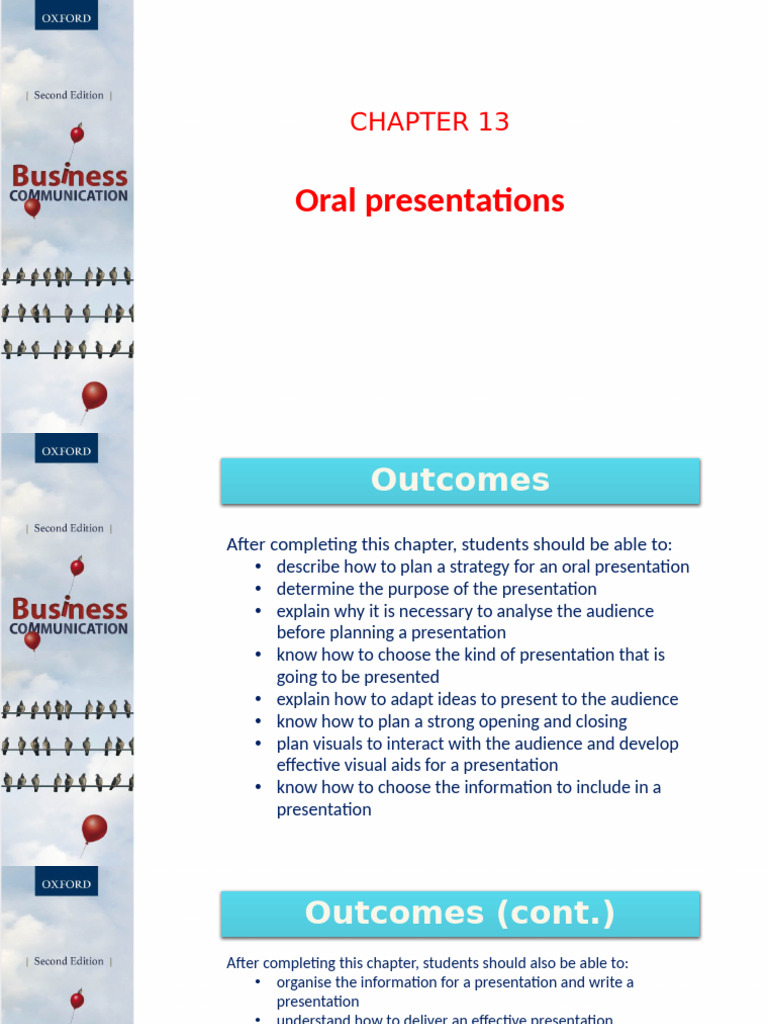 77857 Chapter 13 Oral presentations | PDF