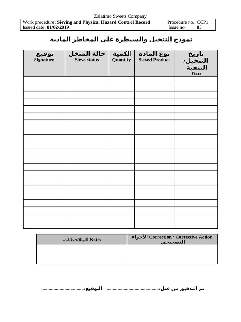 CCP1 - Sieving and Foreign Material Control New 2-2019 | PDF