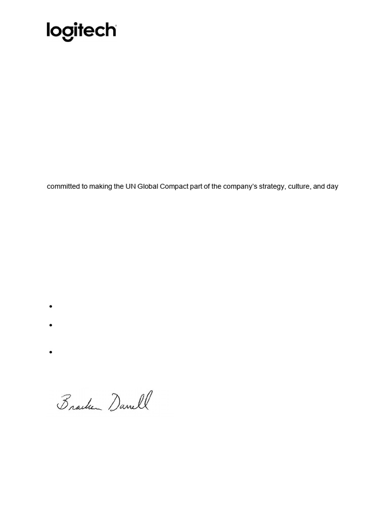 Logitech Ungc Letter of Commitment 2021 | PDF