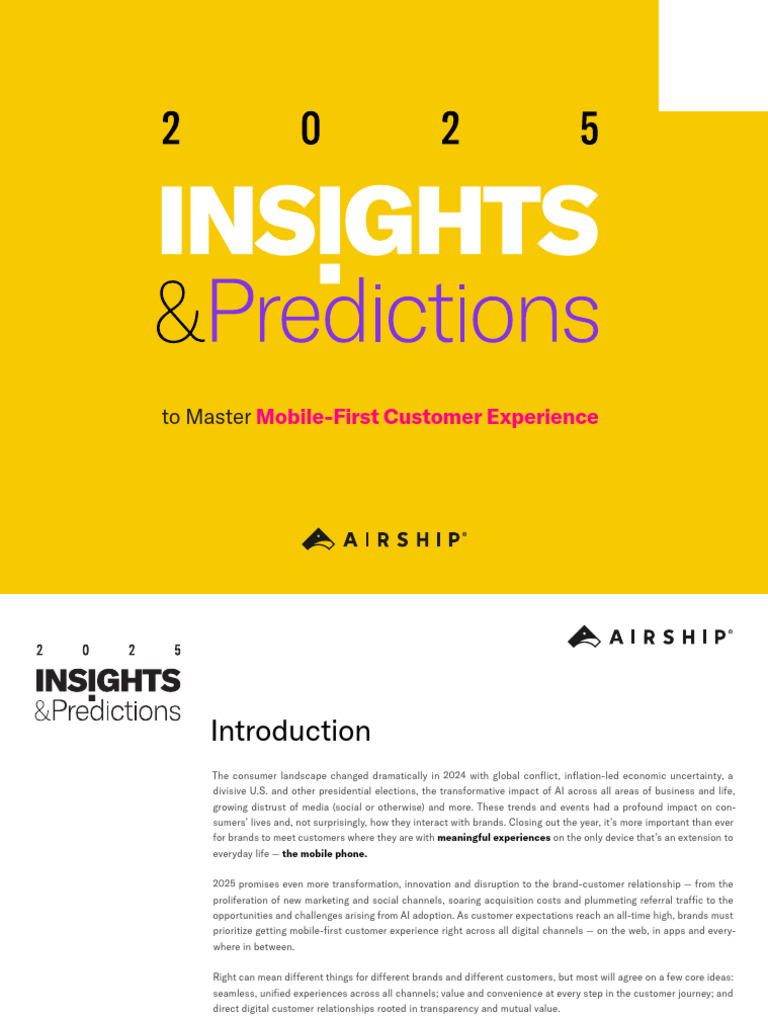 Airship-2025-Insights & Predictions-eBook-EN | PDF | Customer Experience | Artificial Intelligence
