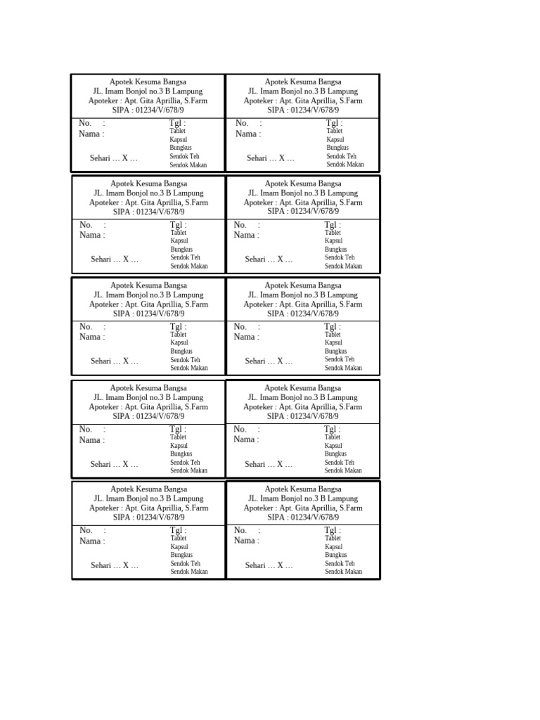 Etiket Putih baru | PDF