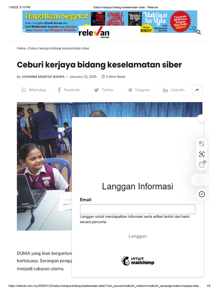 Ceburi Kerjaya Bidang Keselamatan Siber | PDF