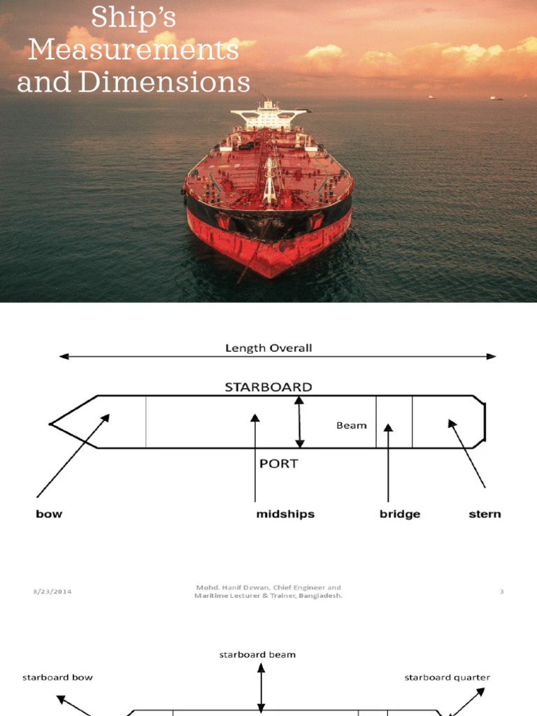 Naval Arch Ships Measurements and Dimensions | PDF