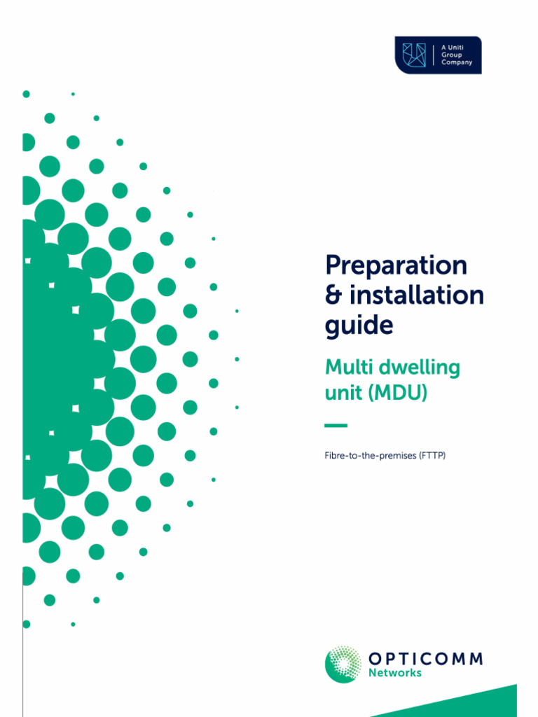 Preparation Installation Guide MDU | PDF | Pipe (Fluid Conveyance ...