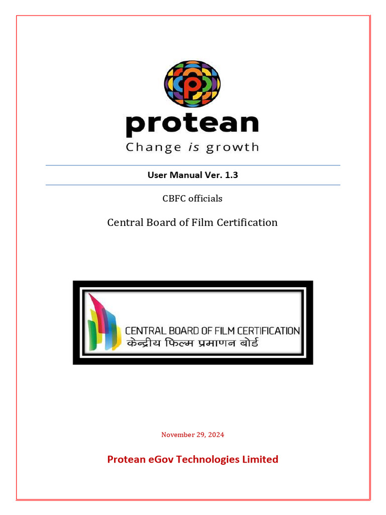 CBFC User Manual CBFC Officials 1.1 | PDF | Button (Computing)