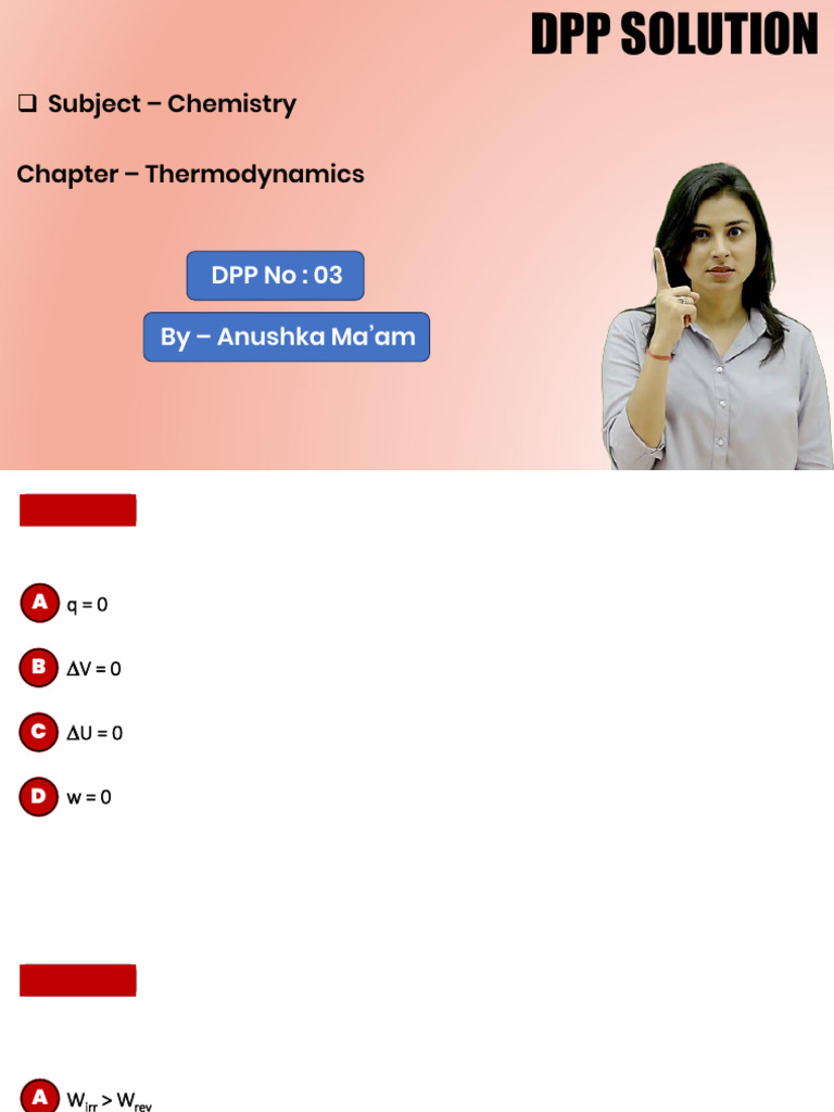 DPP-03 Thermodynamics 1730956567203 | PDF