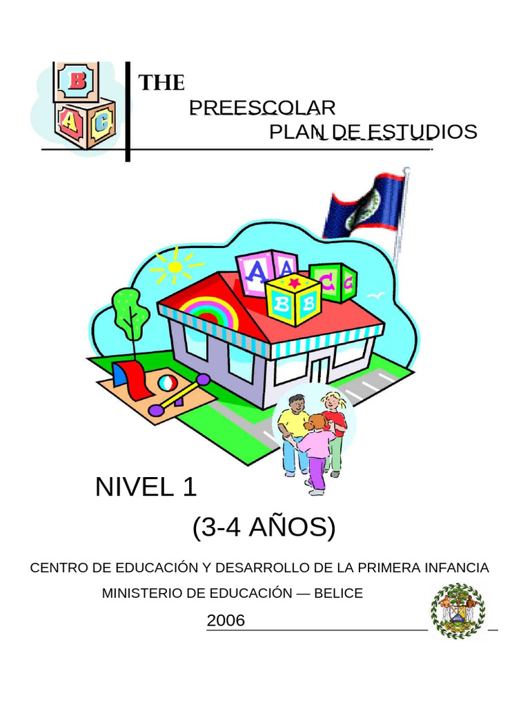 Currículo Preescolar Nivel 1 en Belice | PDF | Educación de la primera ...