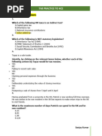 ACCA F6 Taxation Exam Paper 2024 | PDF | Value Added Tax | United ...