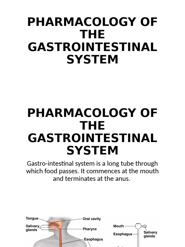 Git Drugs Lecture 1 2 | PDF | Gastroesophageal Reflux Disease | Diarrhea