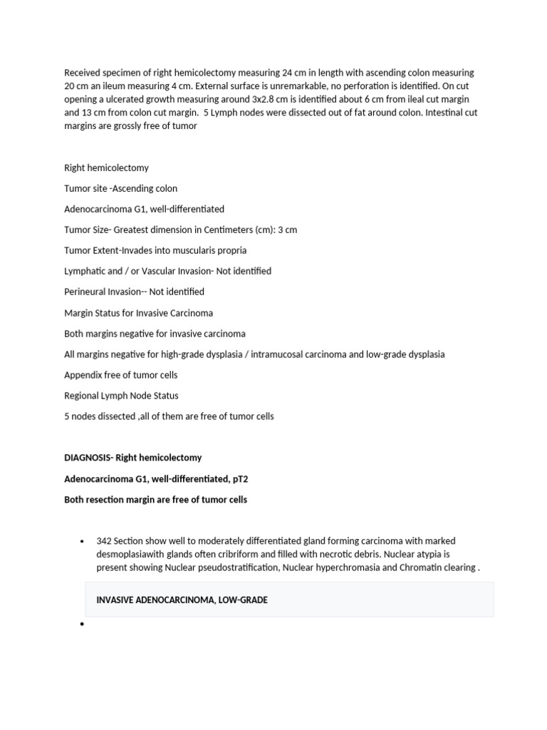 Right Hemicolectomy | PDF