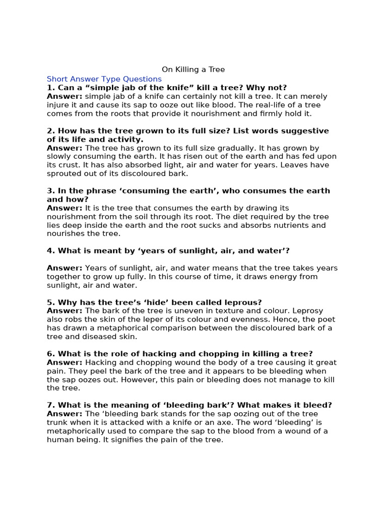 1737370283795.On killing a tree | PDF | Trees | Soil