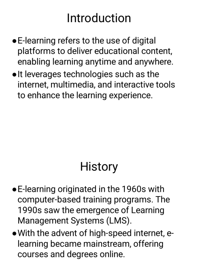 E Learning Presentation Enhanced | PDF | Educational Technology | Pedagogy