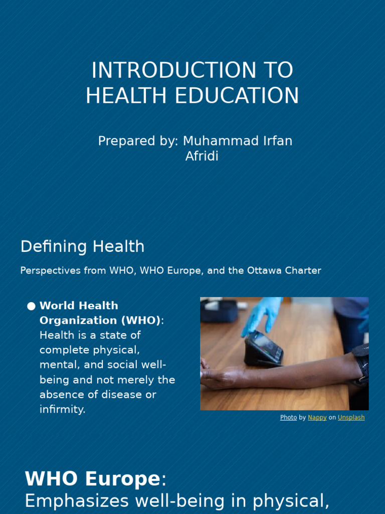 Introduction To Health Education | PDF | Preventive Healthcare ...