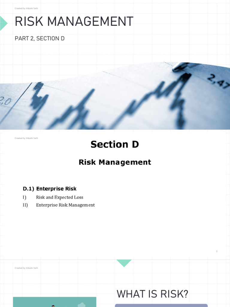 Risk Management | PDF | Risk | Value At Risk