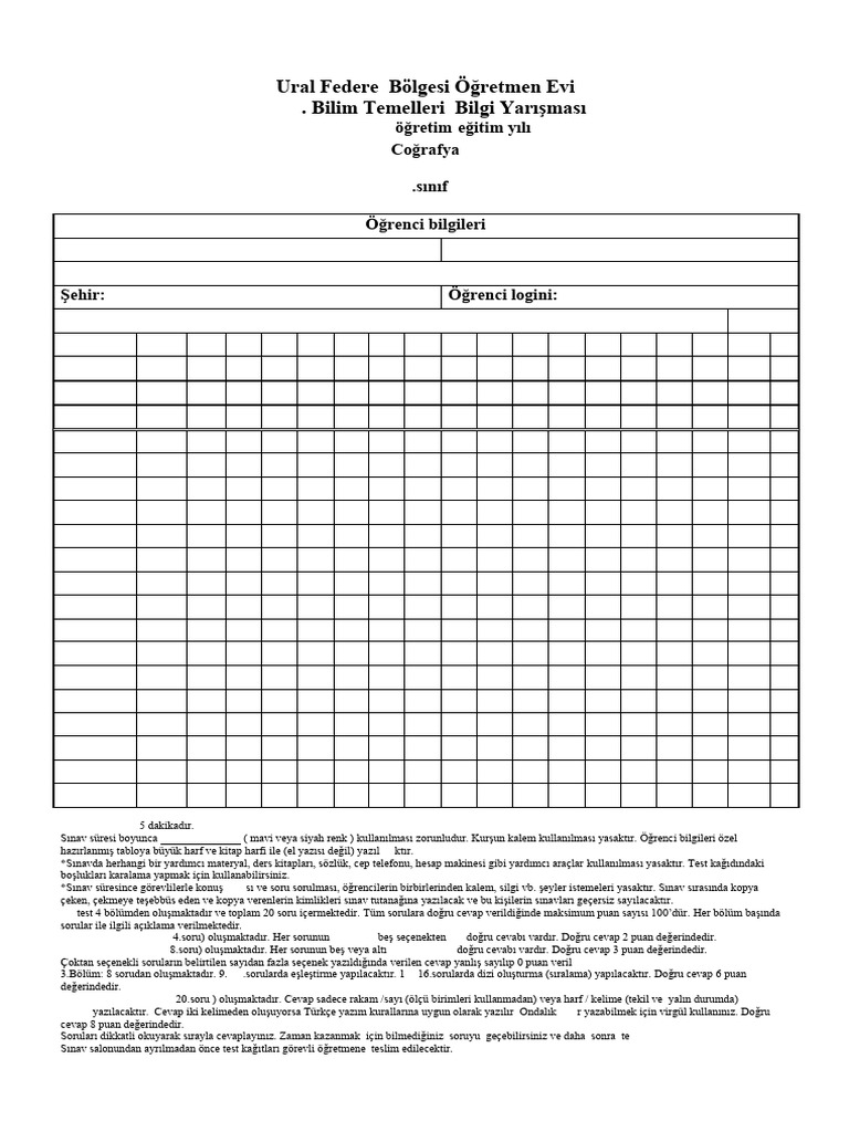 Co Rafya 9sinif 1etap XVI | PDF
