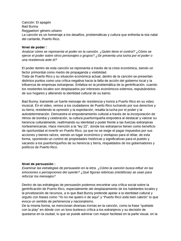 El Apagón | PDF | Puerto Rico | Persuasión