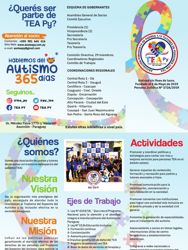 Triptico Institucional Tea | PDF