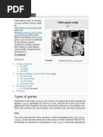 How To Write A Video Game Script PDF | PDF | Leisure