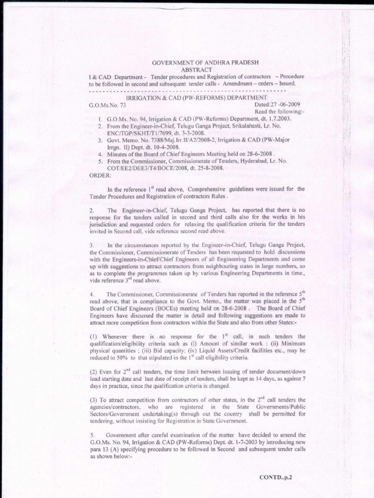 GO.73 Second Call | PDF