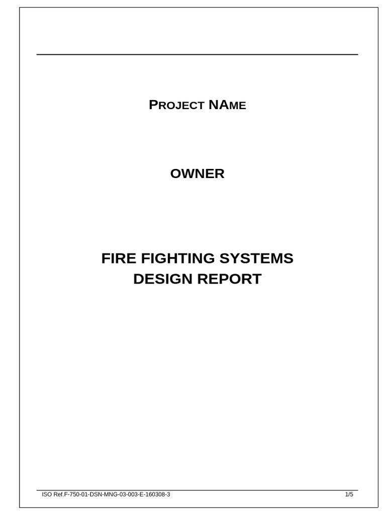 Fire Fighting Systems Design Report | PDF | Fire Sprinkler System ...