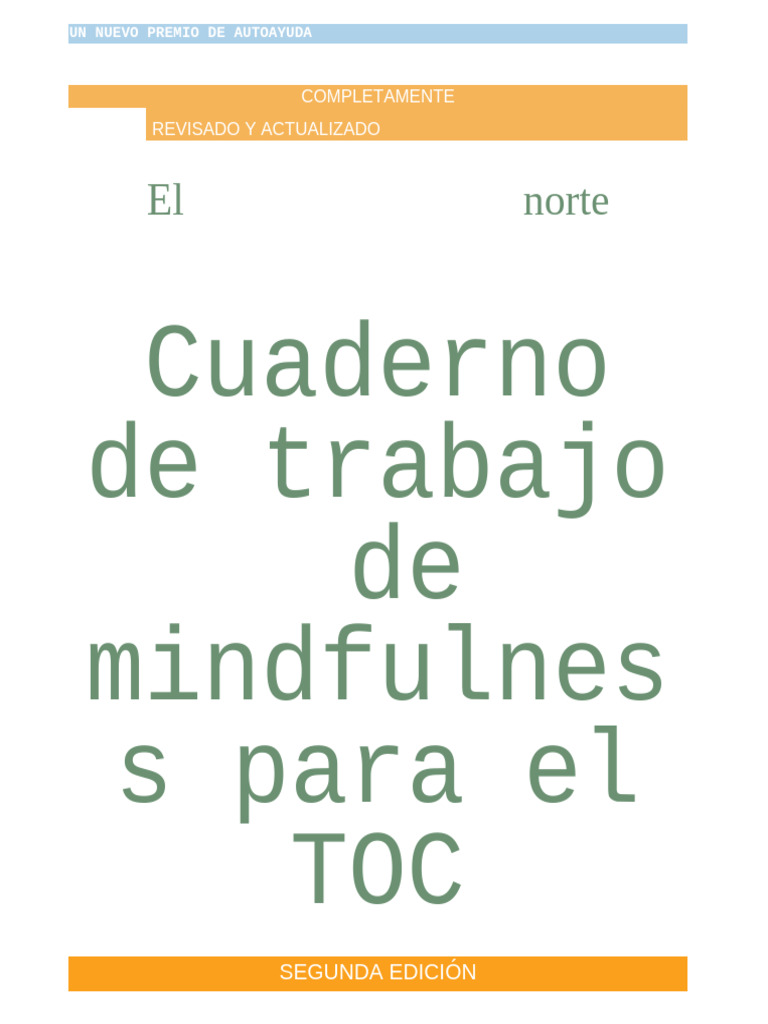 Guía Mindfulness para TOC 2ª Edición | PDF | Desorden obsesivo compulsivo | Terapia de conducta ...