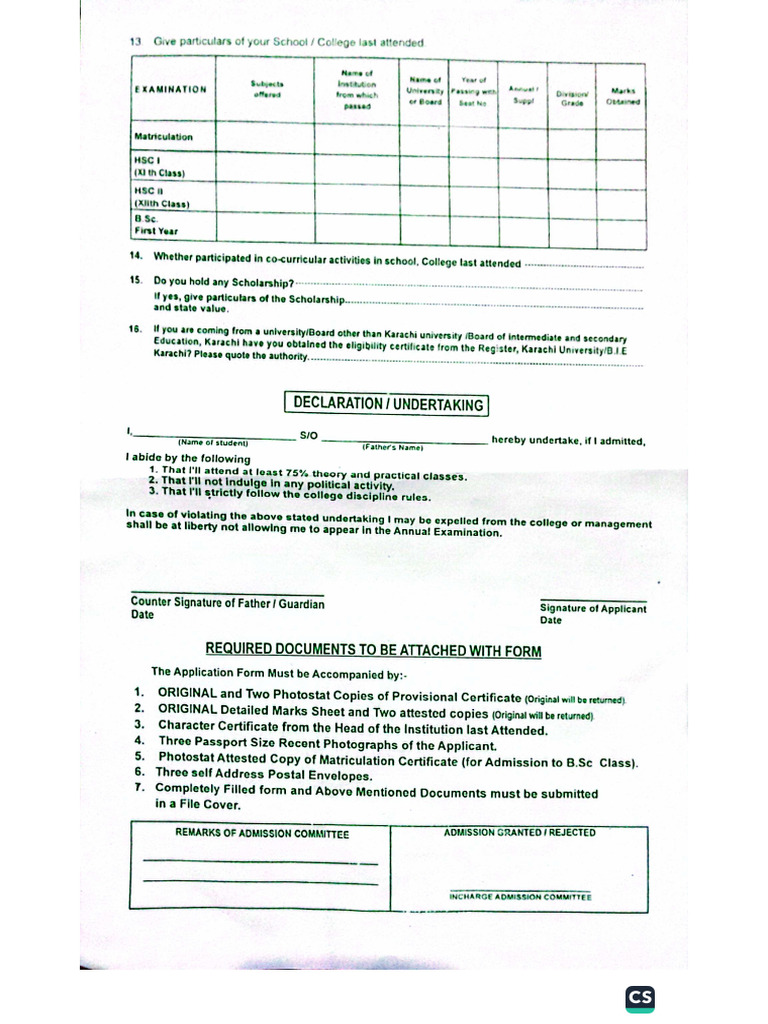 Ads Form Back | PDF