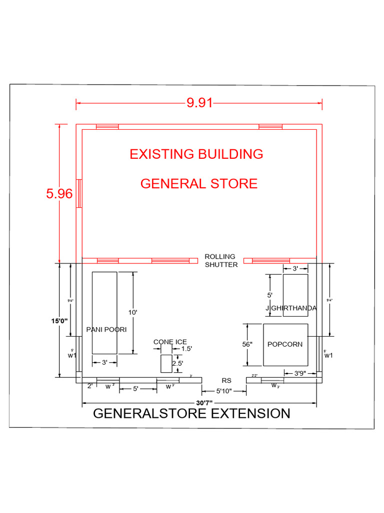 General Store Floor Plan Layout | PDF