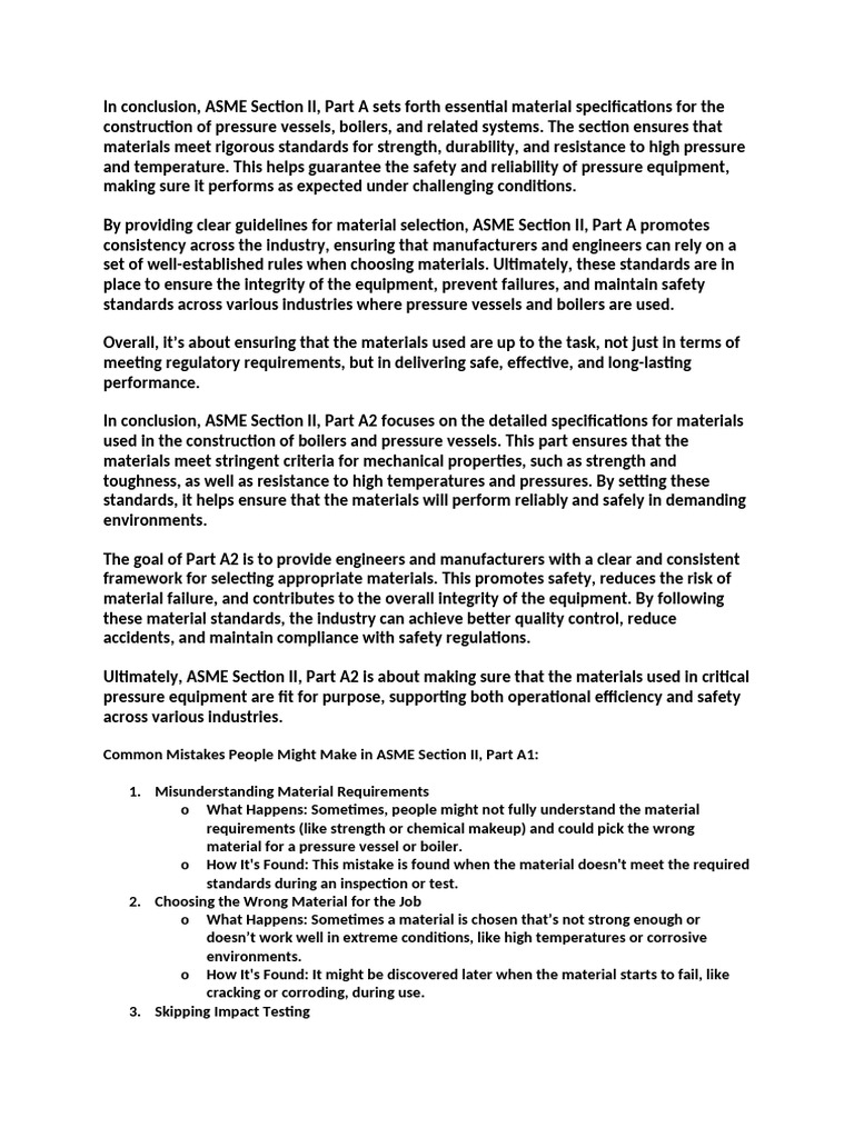 ASME Section II, Part A Overview | PDF | Stainless Steel | Steel