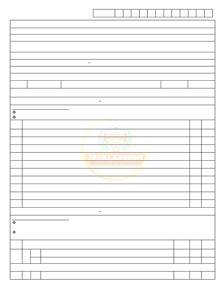 QP FORMAT For Model Exam-2024 | PDF | Cognition | Cognitive Science
